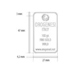 Lingotto d'Oro 100 grammi » Orogenesi | Orodainvestimento.it